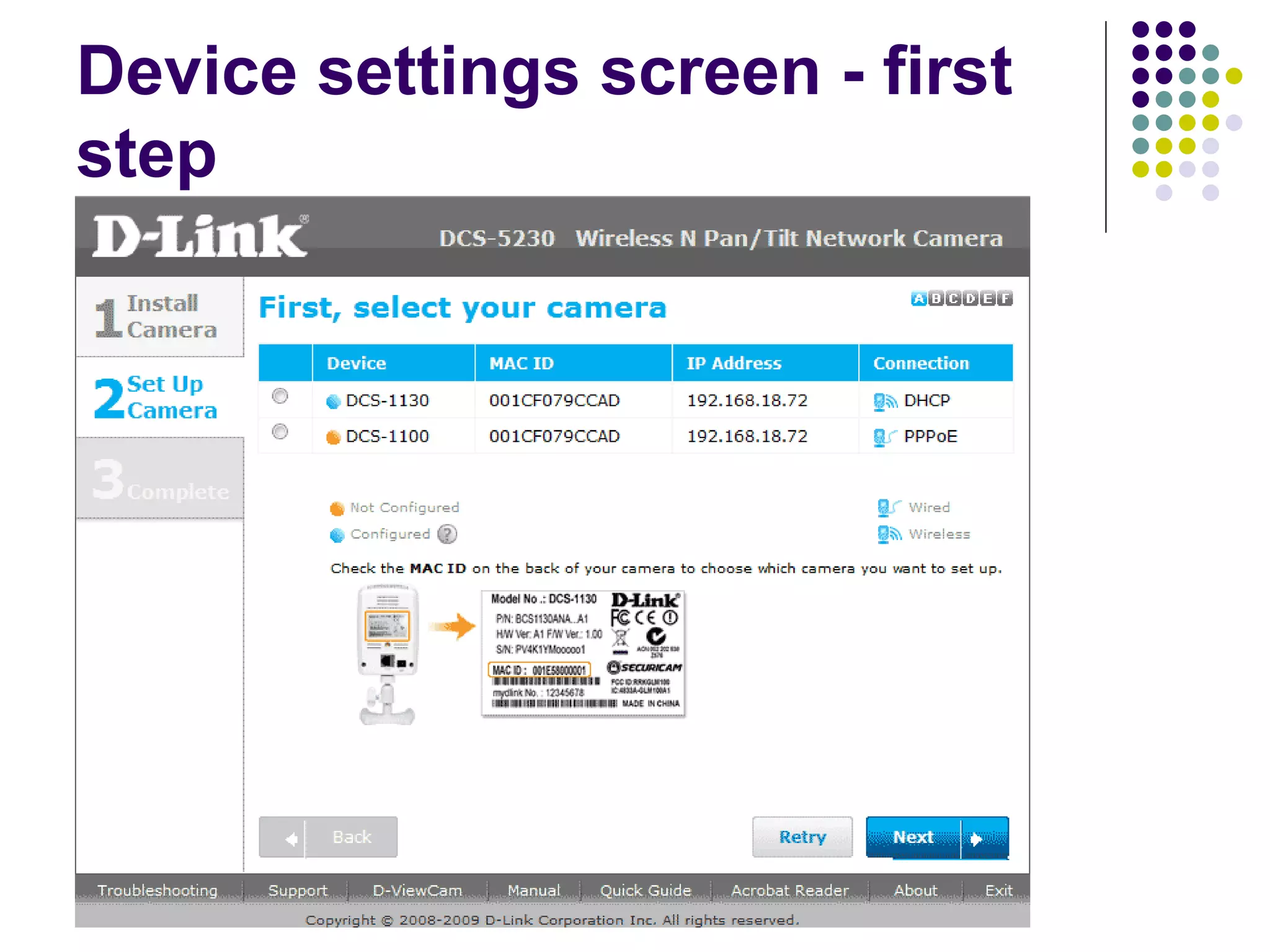 md setup wizard mockup demo | PPT