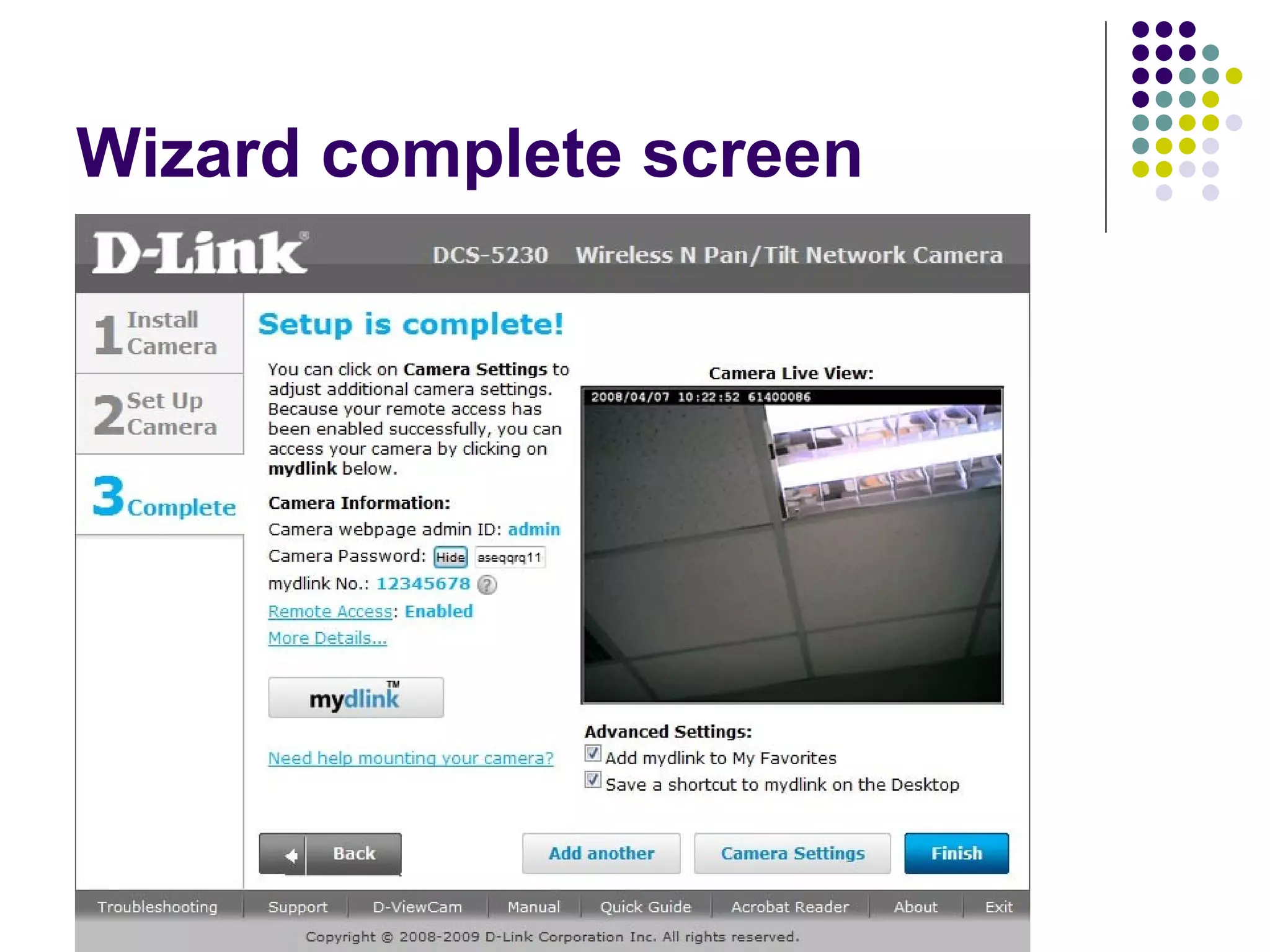 md setup wizard mockup demo | PPT