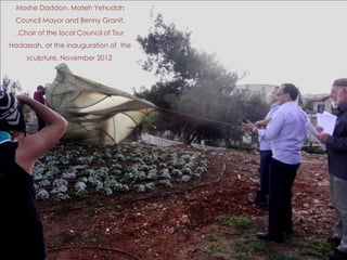 "My dove in the cleft of the rock", Statue in Tsur Hadassah | PPT