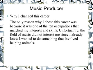My dream career | ODP
