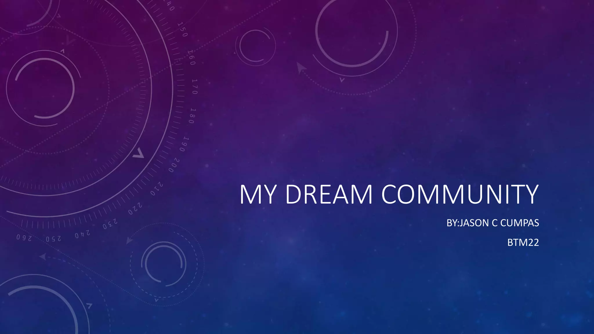 My dream community | PPTX
