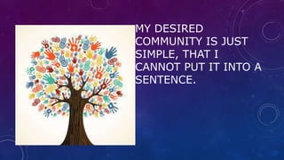 My dream community | PPTX