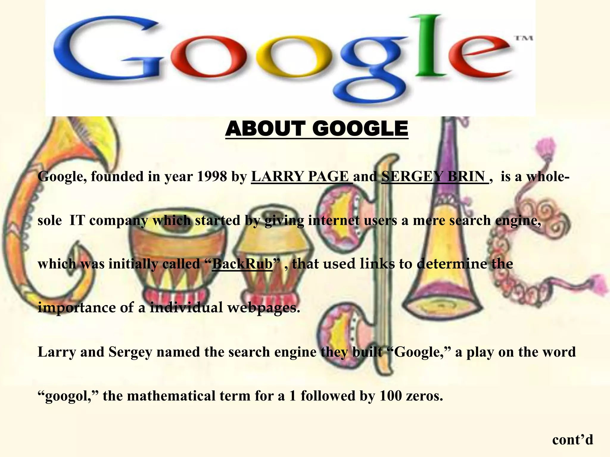 My dream company-Google | PPTX