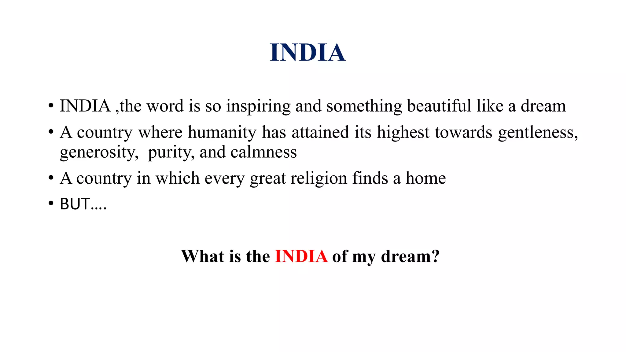 My dream country | PPTX