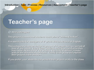 My dream vacations | PPT