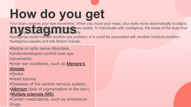 mydriasis, nystagmus, papilledema.pptx