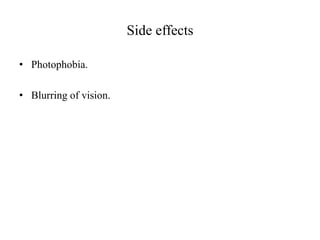 Mydriatics & cycloplegics | PPTX