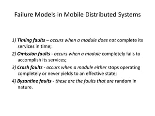 Fault Tolerant and Distributed System | PPTX | Databases | Computer Software and Applications