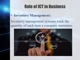 Role Of ICT in E-Business | PPT