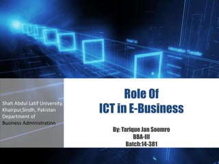 Role Of ICT in E-Business | PPTX