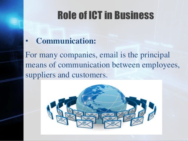 Role Of ICT in E-Business