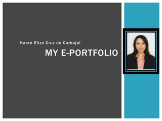 My e portfolio | PPTX