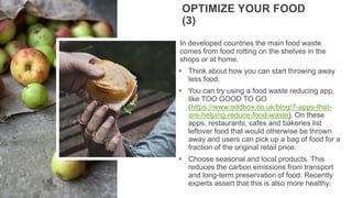 Climate friendly lifestyle from the My Ecotrack project | PPTX | Food ...