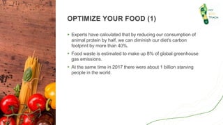 Climate friendly lifestyle from the My Ecotrack project | PPTX