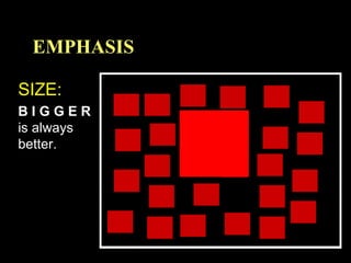 Elements and Principles:Emphasis | PPT