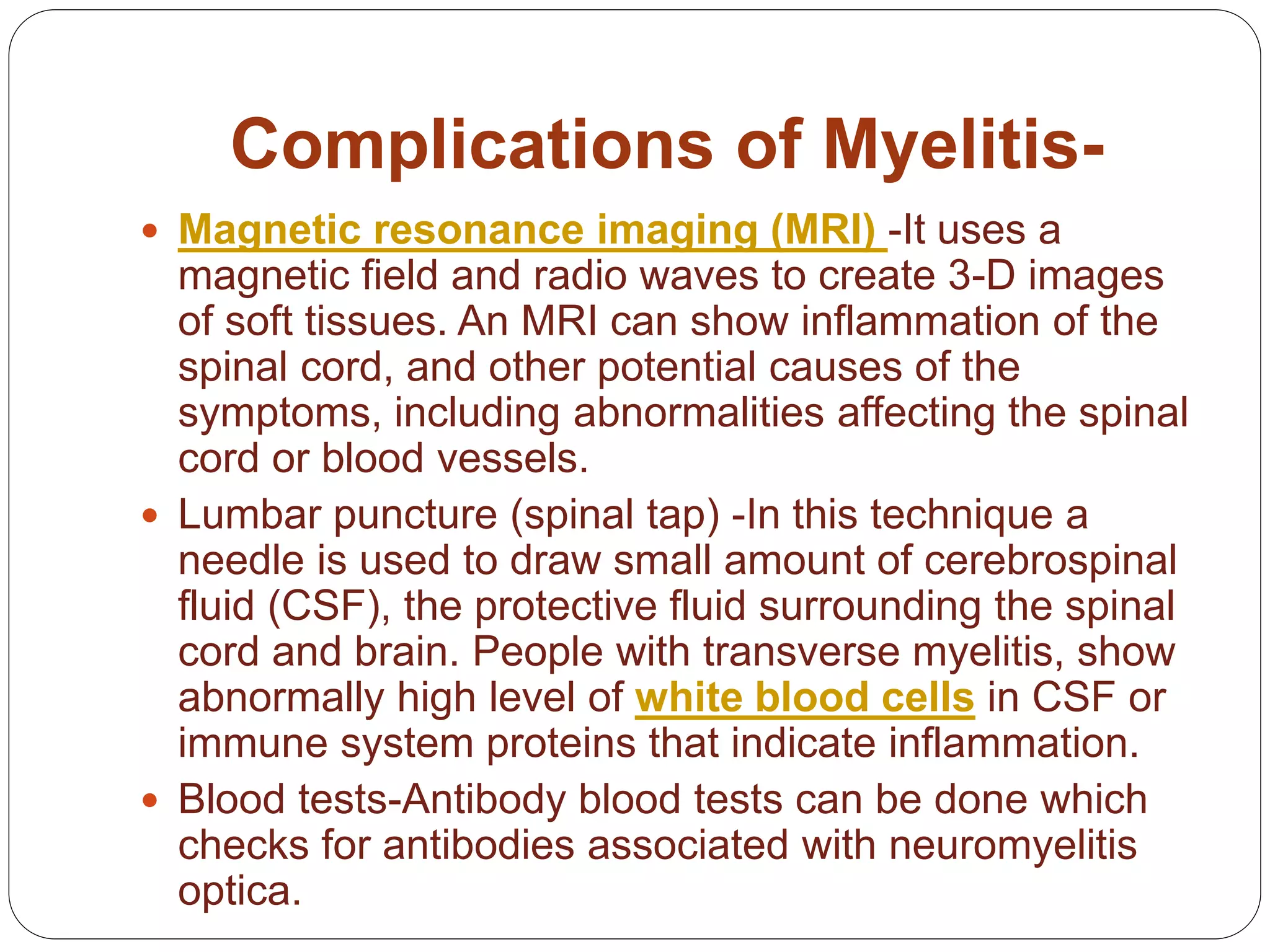 Myelitis | PPTX
