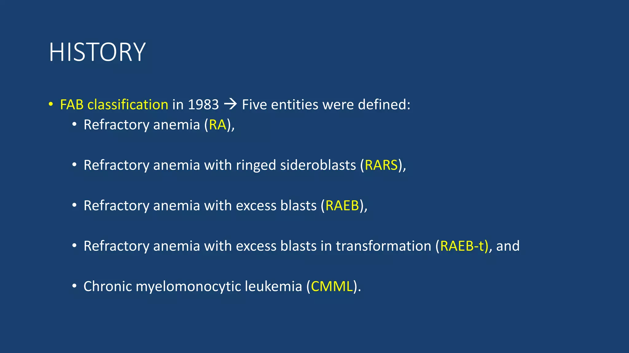 Myelodysplastic syndrome | PPTX
