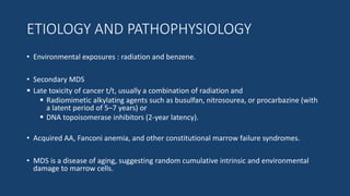 Myelodysplastic Syndrome Pathophysiology