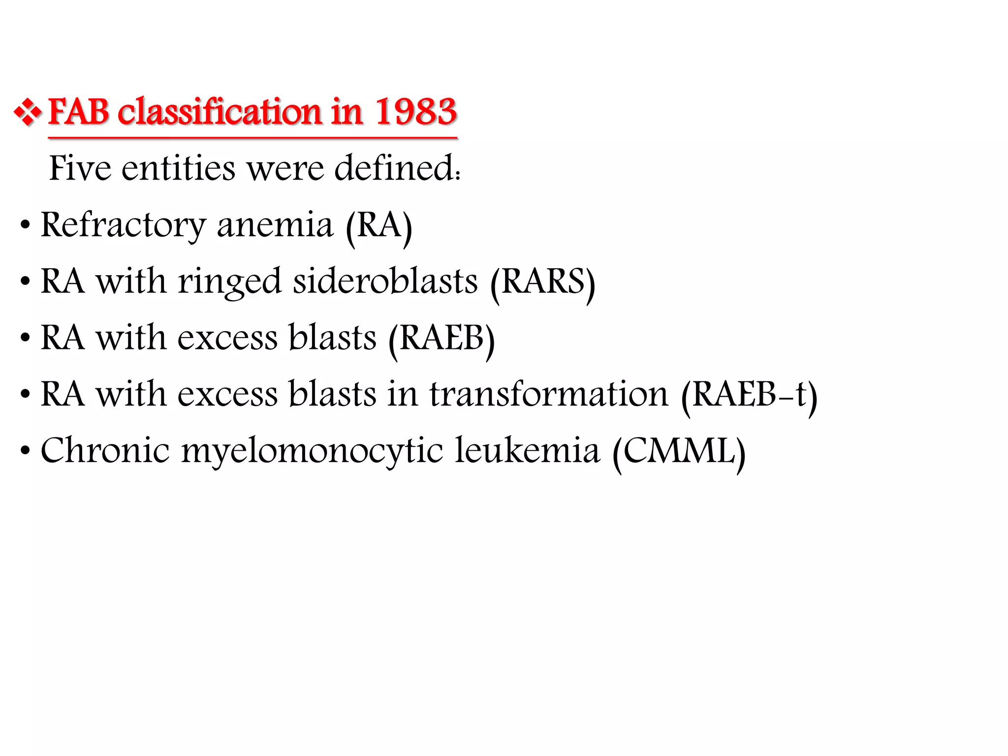 Myelodysplastic syndrome | PPTX