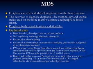 MYELODYSPLASTICSYNDROMES.ppt