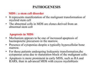 Myelodysplastic Syndrome Pathophysiology