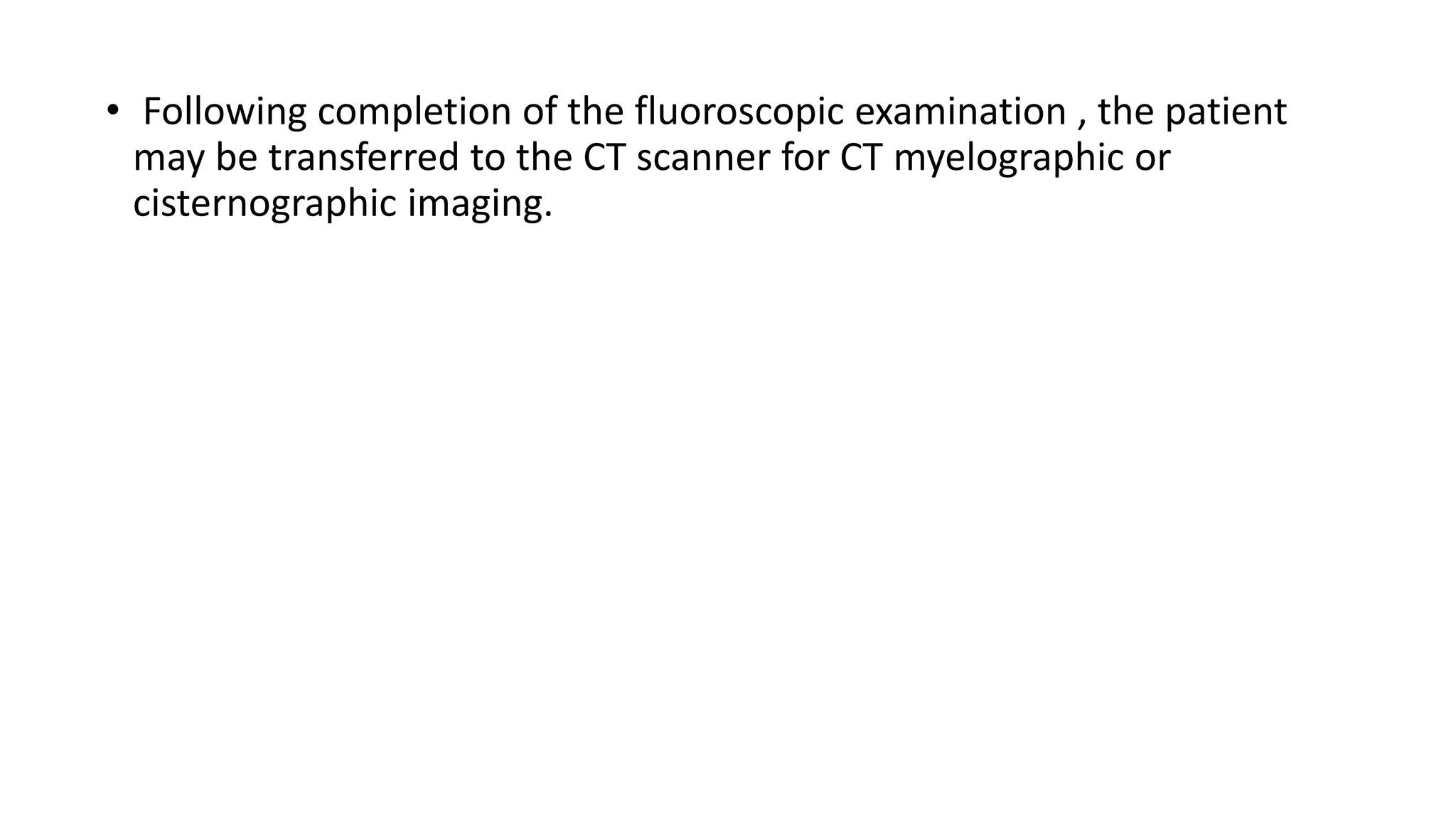 Myelogram | PPTX