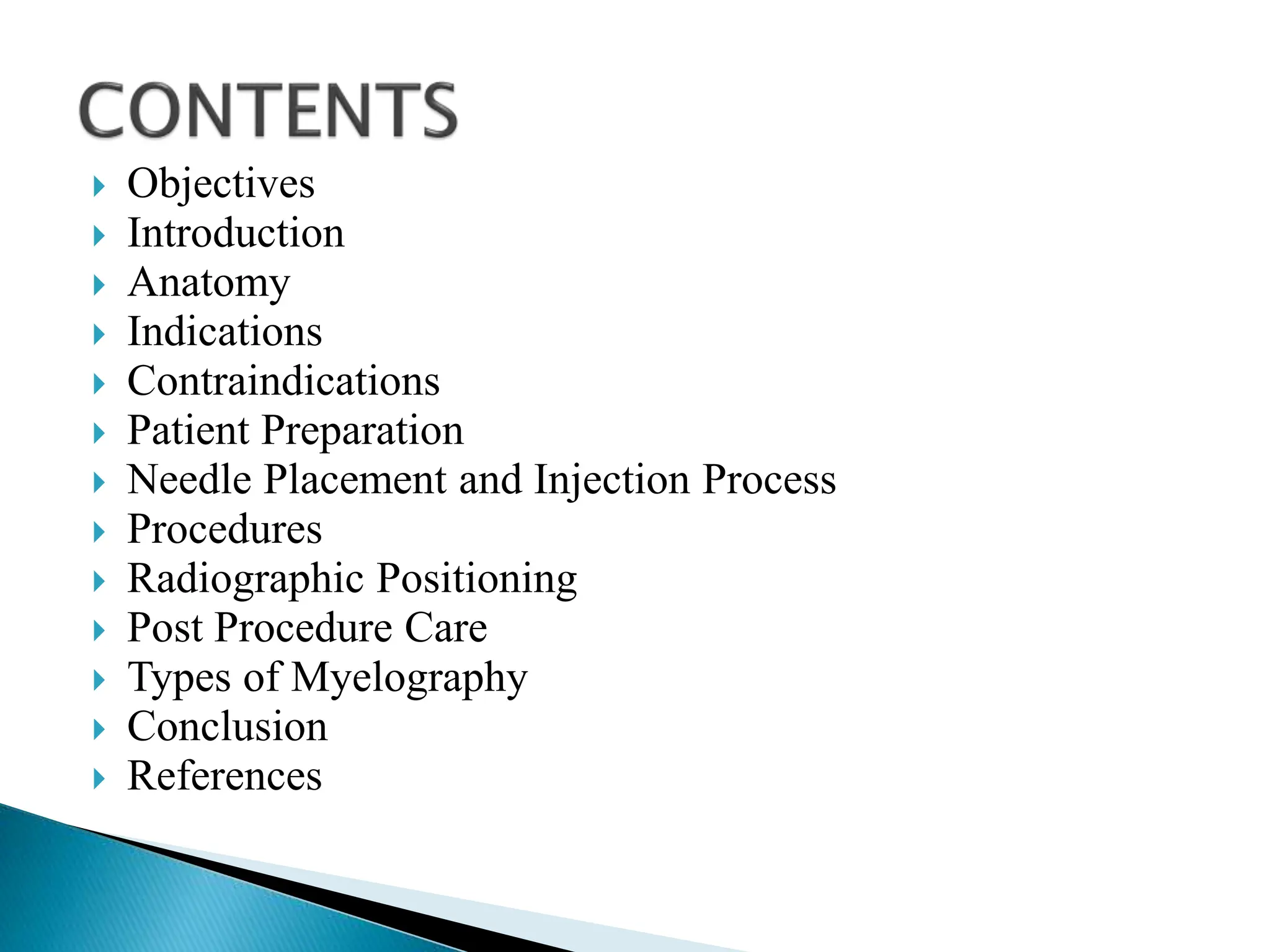 Myelography PPT bmit 4th Semester .pptx