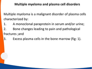 Haematology Myloma. | PPTX