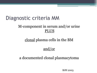 Myelomatosis an unusual presentation | PPTX