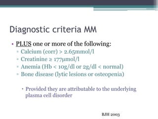 Myelomatosis an unusual presentation | PPTX