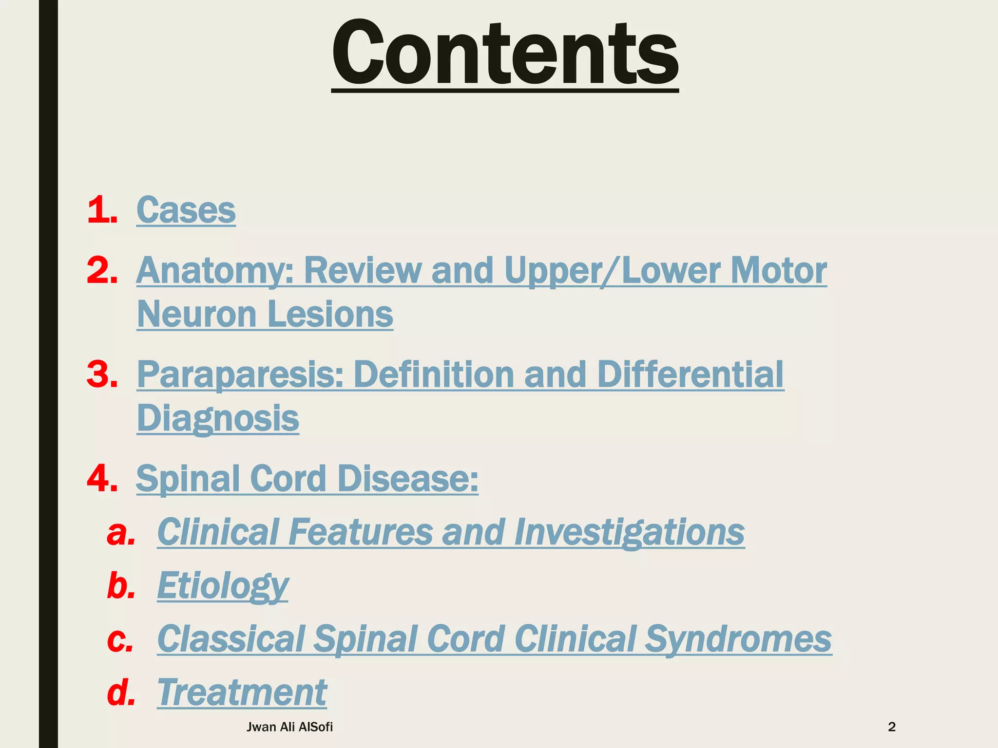 Myelopathy - spinal cord lesions.pptx