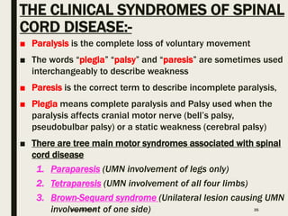 Myelopathy - spinal cord lesions.pptx