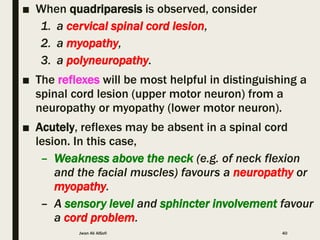 Myelopathy - spinal cord lesions.pptx