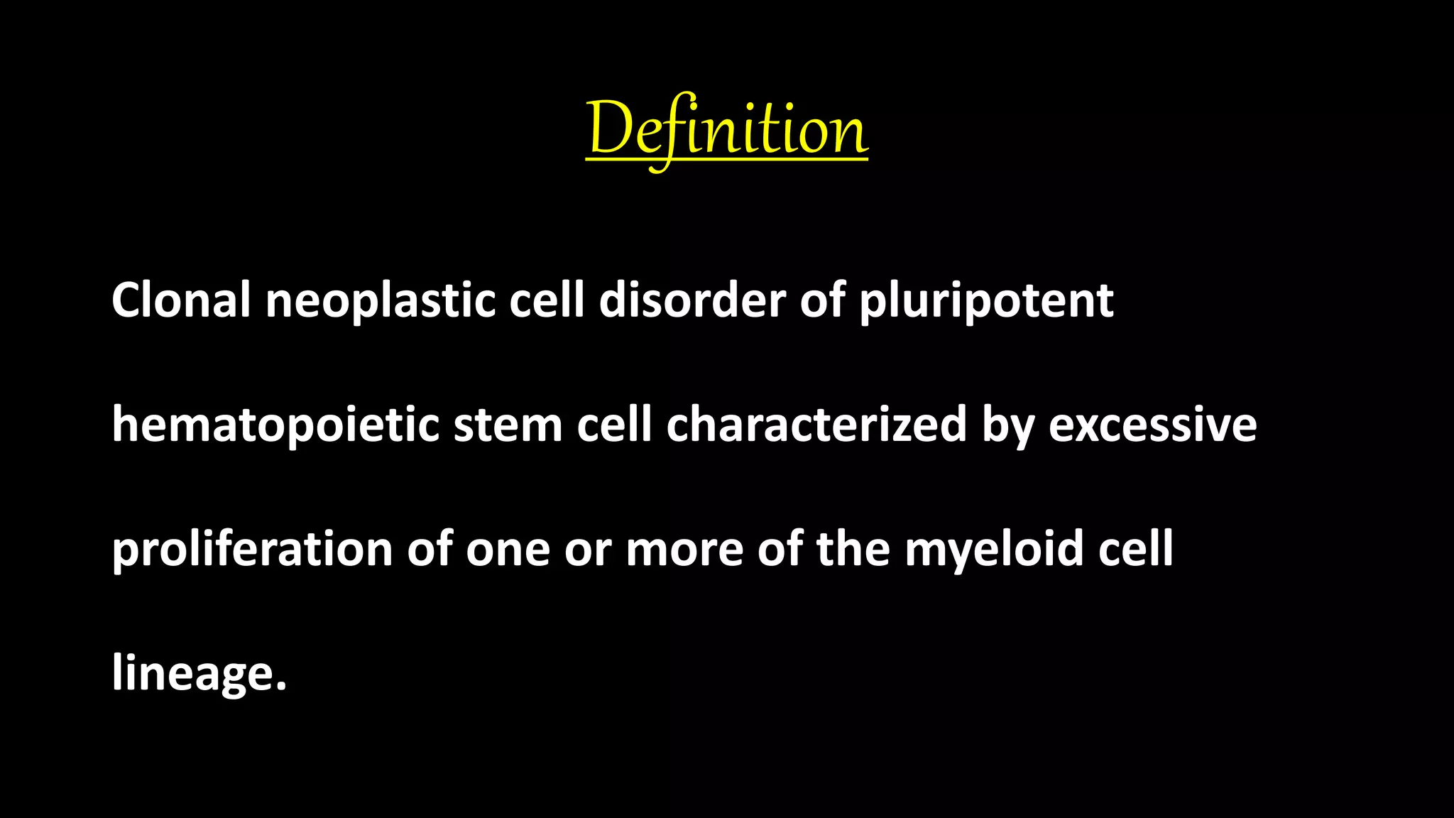 Myeloproliferative disorder | PPTX