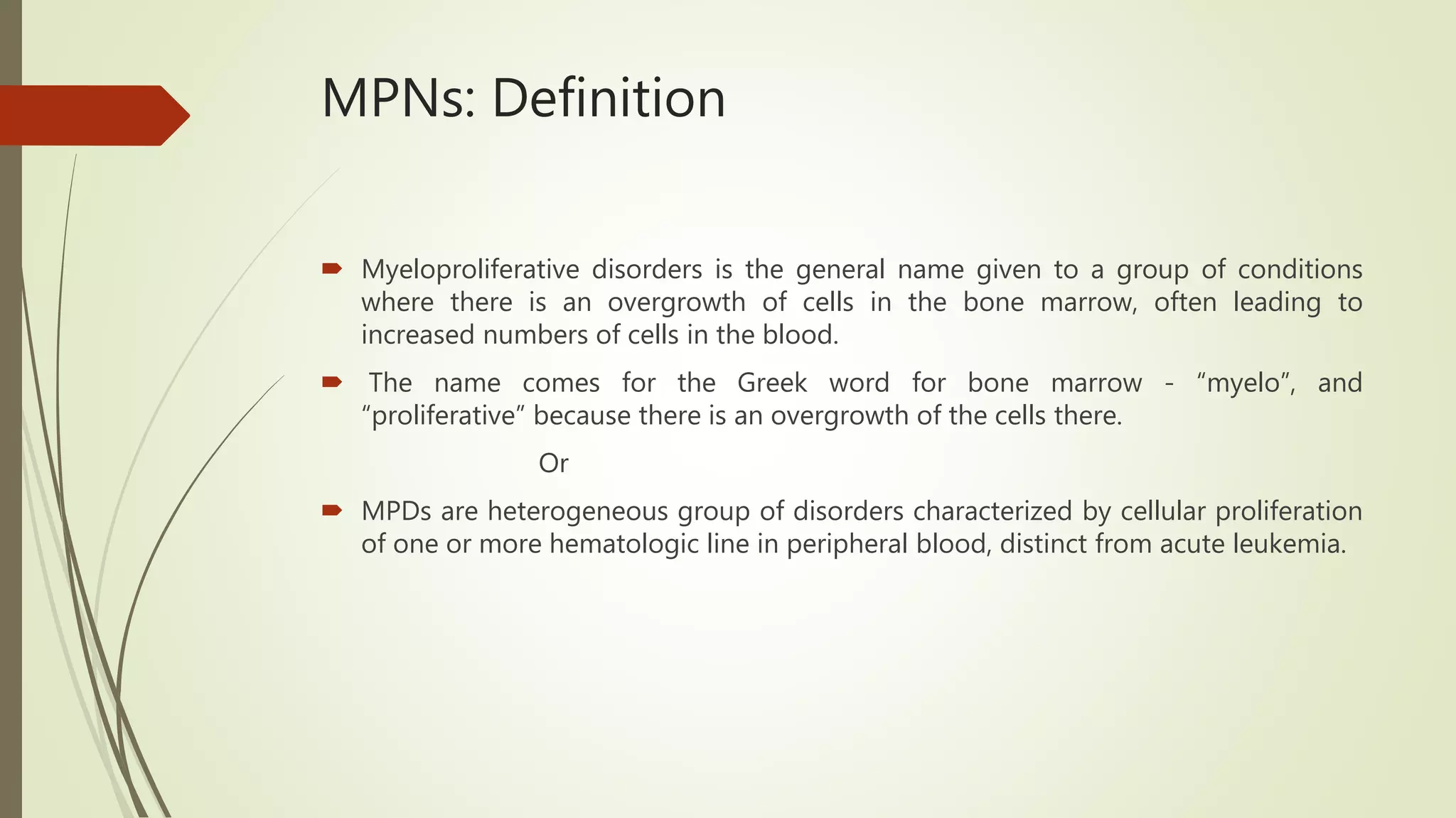 Myeloproliferative Neoplasms | PPTX