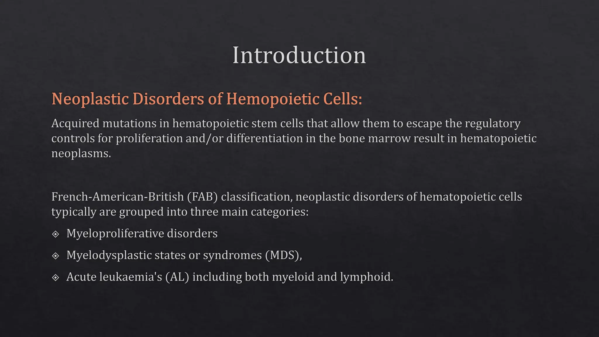 Myeloproliferative Disorders Mpd Pptx