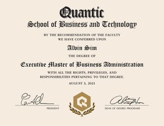 Executive MBA Certificate | PPT