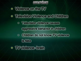Children And Violence On Tv
