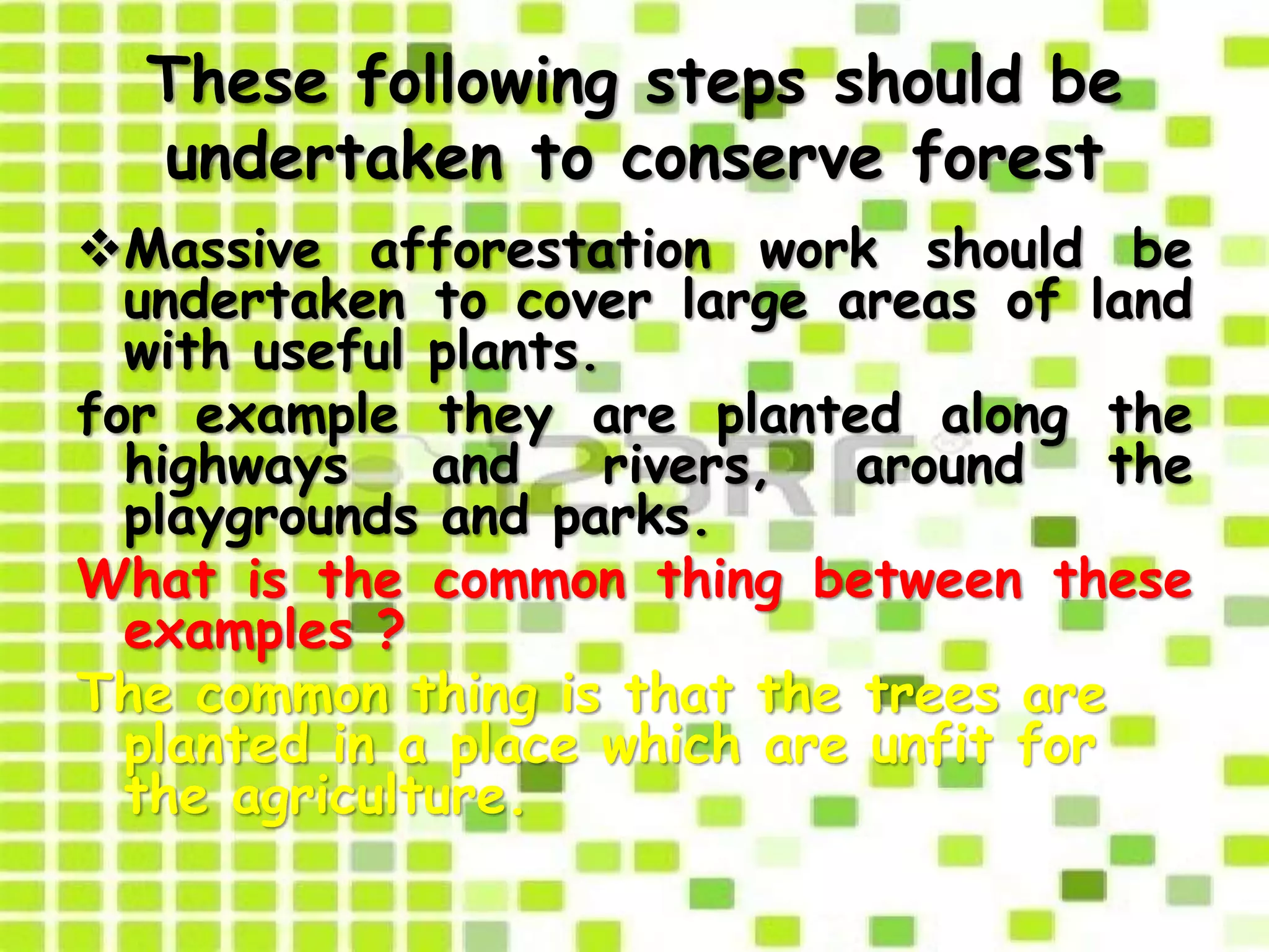 PPT ON FOREST CONSERVATION AND PROTECTION | PPTX