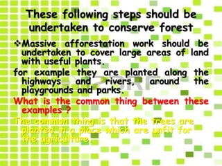 PPT ON FOREST CONSERVATION AND PROTECTION | PPTX