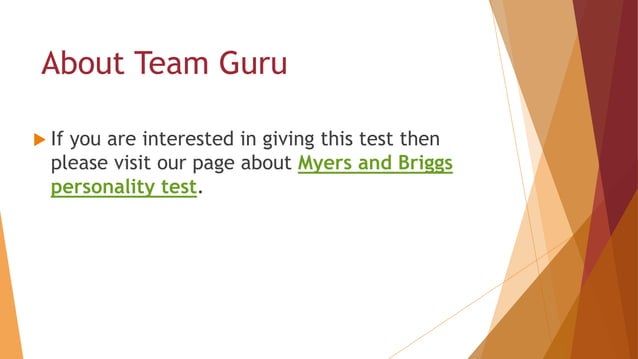 Myer briggs personality test | PPT