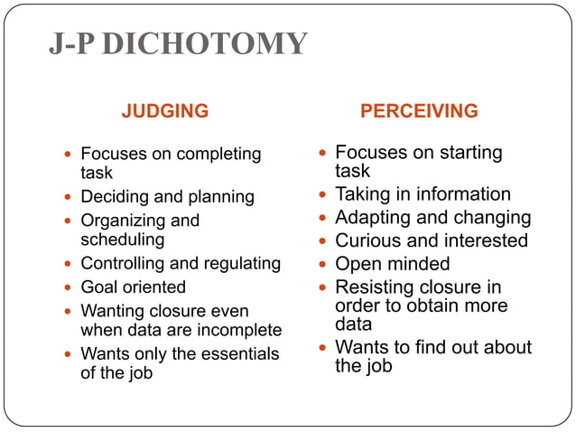 Myers Briggs Type Indicator (MBTI) | PPTX | Mental Health | Diseases ...