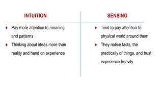 Myers briggs type indicator -for personality profile | PPT