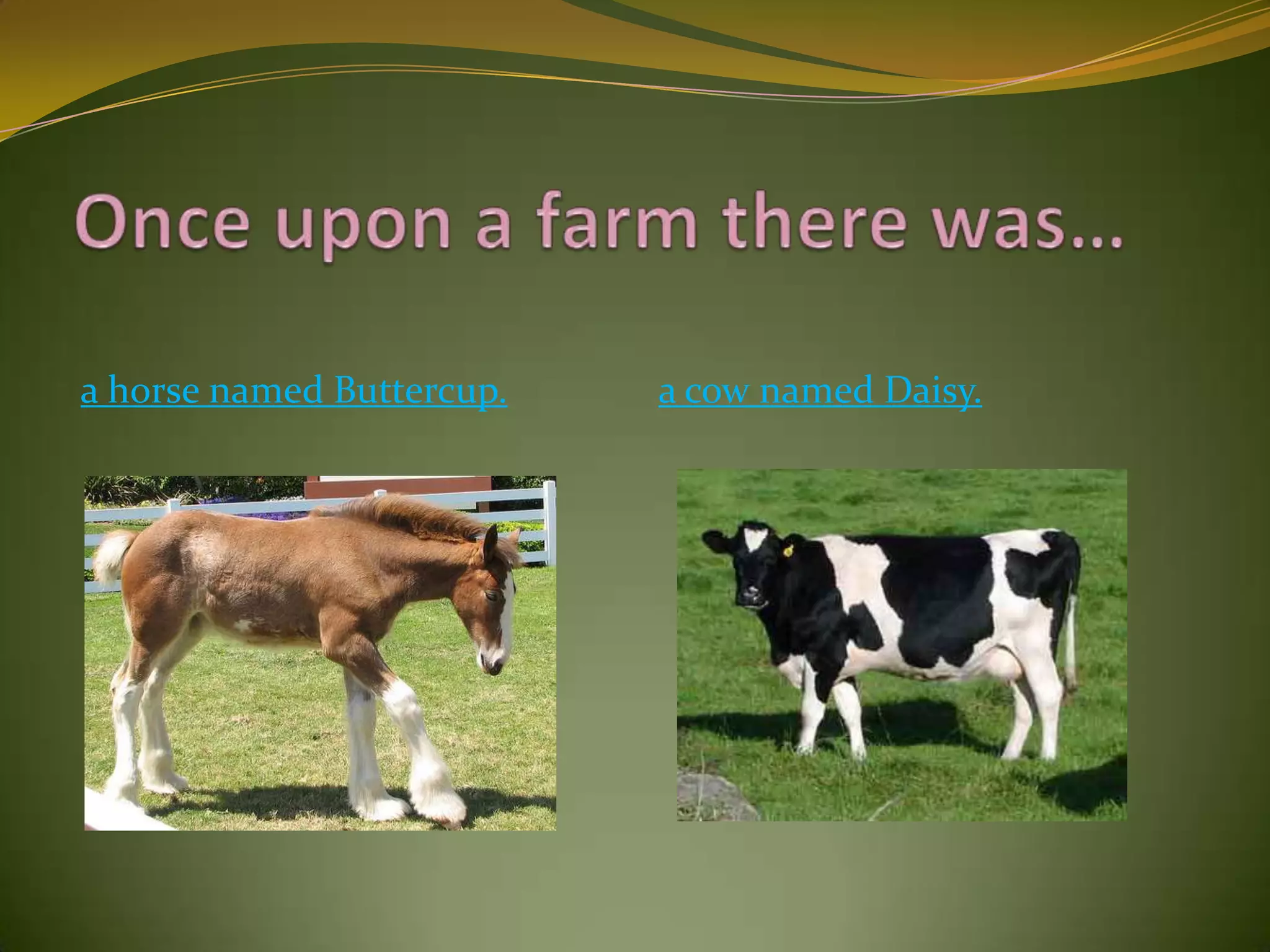 Once Upon A Farm -- Our Farm Animal Story | PPTX