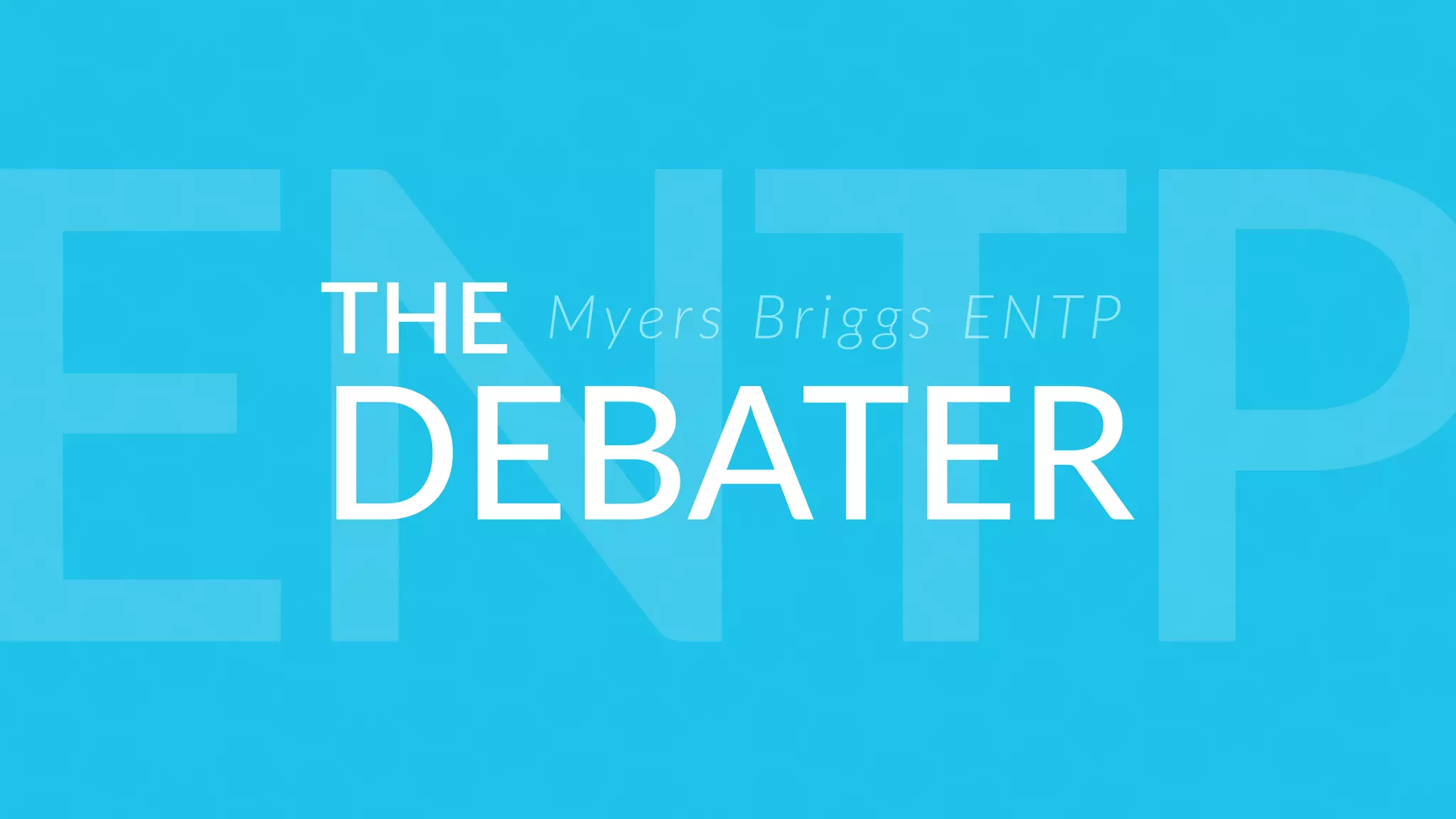 ENTP - The Debater | PDF