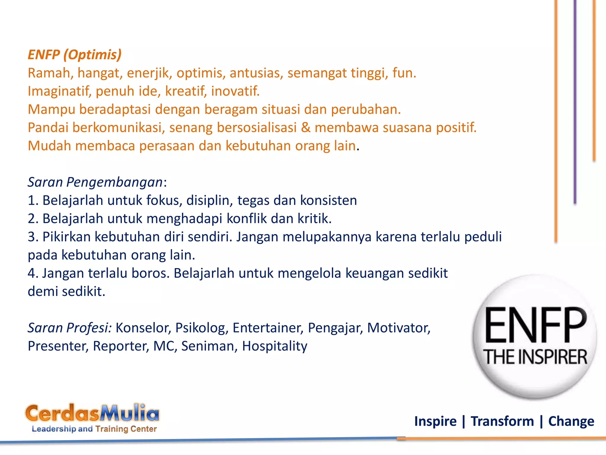 Myers Briggs MBTI Personality Types Indonesia | PDF