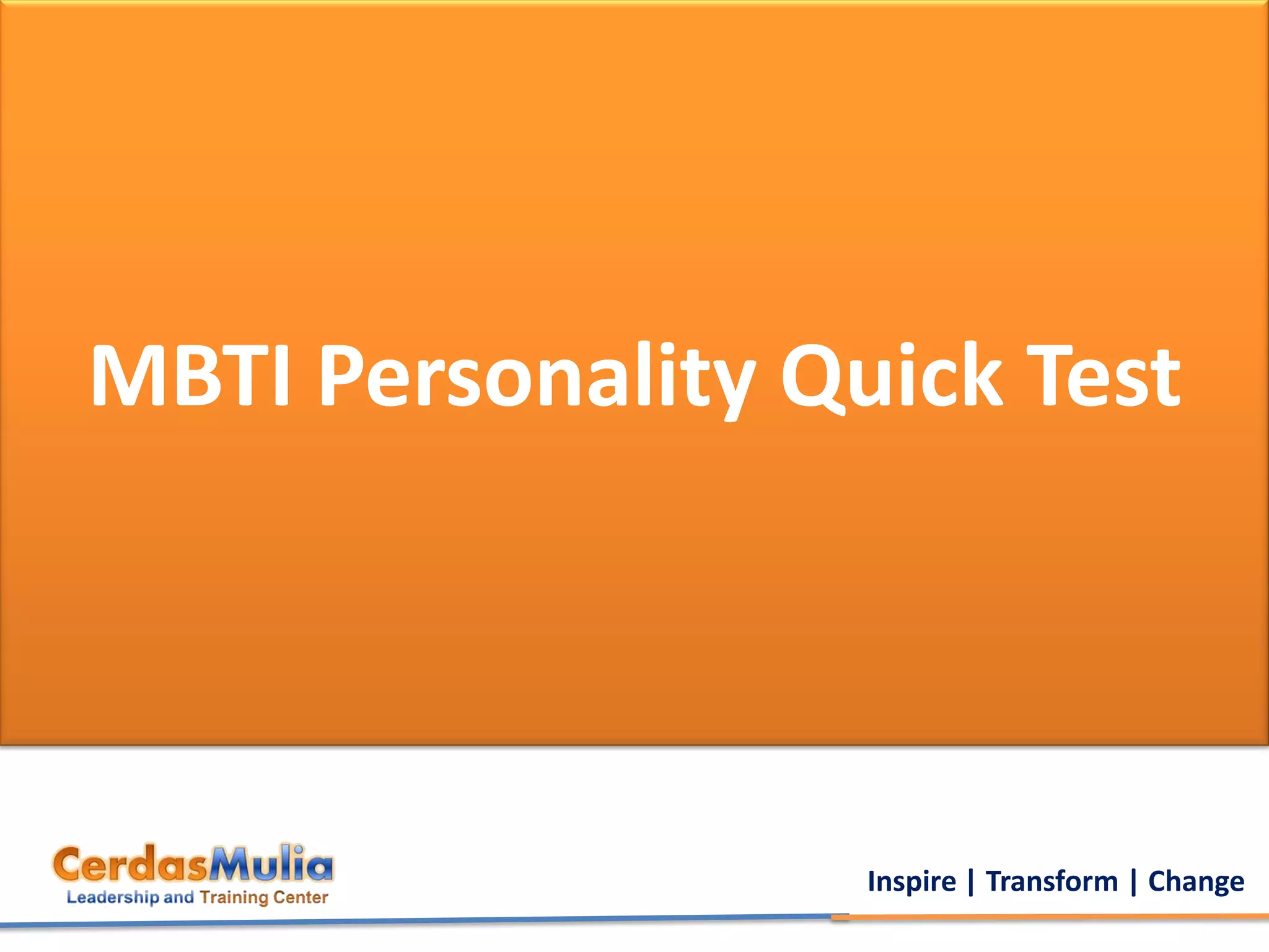 Myers Briggs MBTI Personality Types Indonesia | PDF
