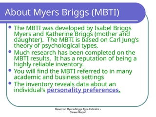 Myers_Briggs_personality.ppt about a theory | PPT