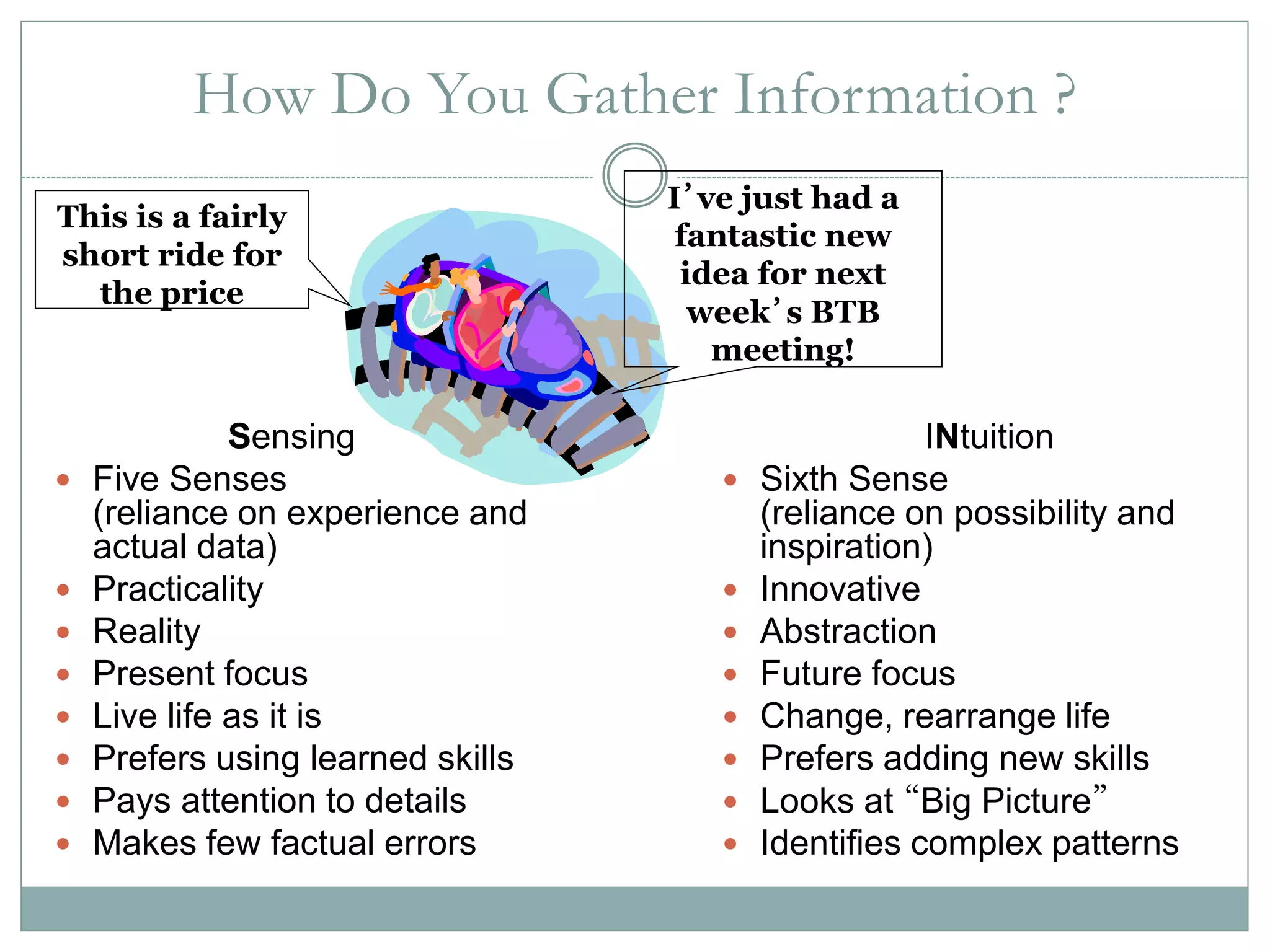 Understanding Myers-Briggs Personality Type Indicators by Katia Arango ...