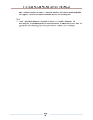 Federal Mutil-Agent System (FEDMAS) | PDF